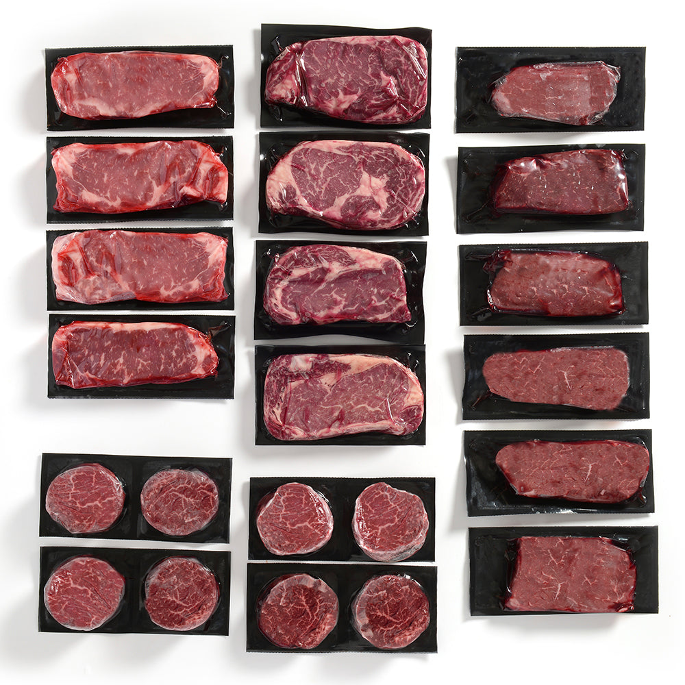 Meyer Natural Angus Ultimate Steak Box | Online Frozen Meat Delivery ...